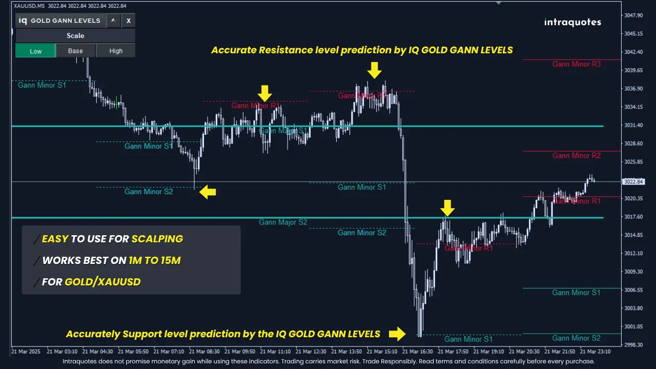 IQ Gold Gann Levels - WD Gann Metatrader Indicator Manual